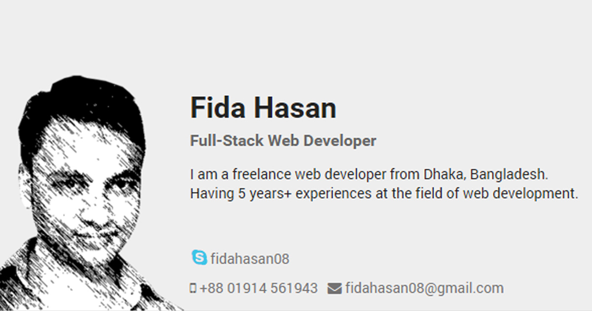 Fida Hasan | Full-Stack Freelance Web Developer
